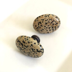 Jasper Stone Drawer Knobs, Dalmatian Jasper Cabinet Knobs, Cabinet Knobs and Pulls, Stone ...