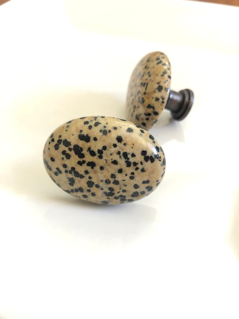 Jasper Stone Drawer Knobs, Dalmatian Jasper Cabinet Knobs, Cabinet Knobs and Pulls, Stone ...