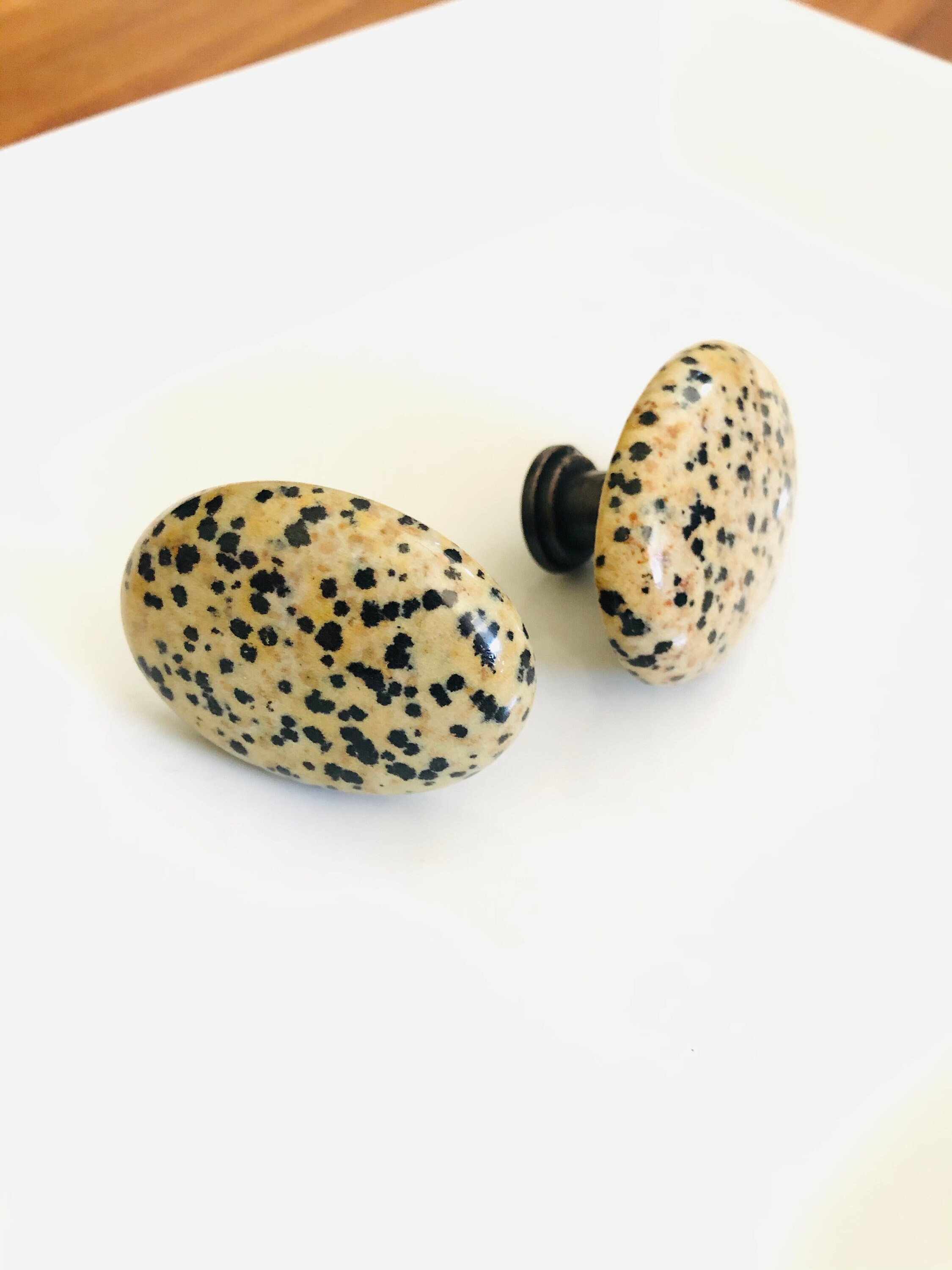Jasper Stone Drawer Knobs, Dalmatian Jasper Cabinet Knobs, Cabinet Knobs and Pulls, Stone ...