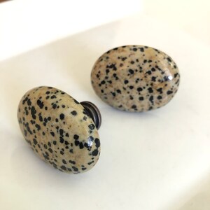 Jasper Stone Drawer Knobs, Dalmatian Jasper Cabinet Knobs, Cabinet Knobs and Pulls, Stone ...