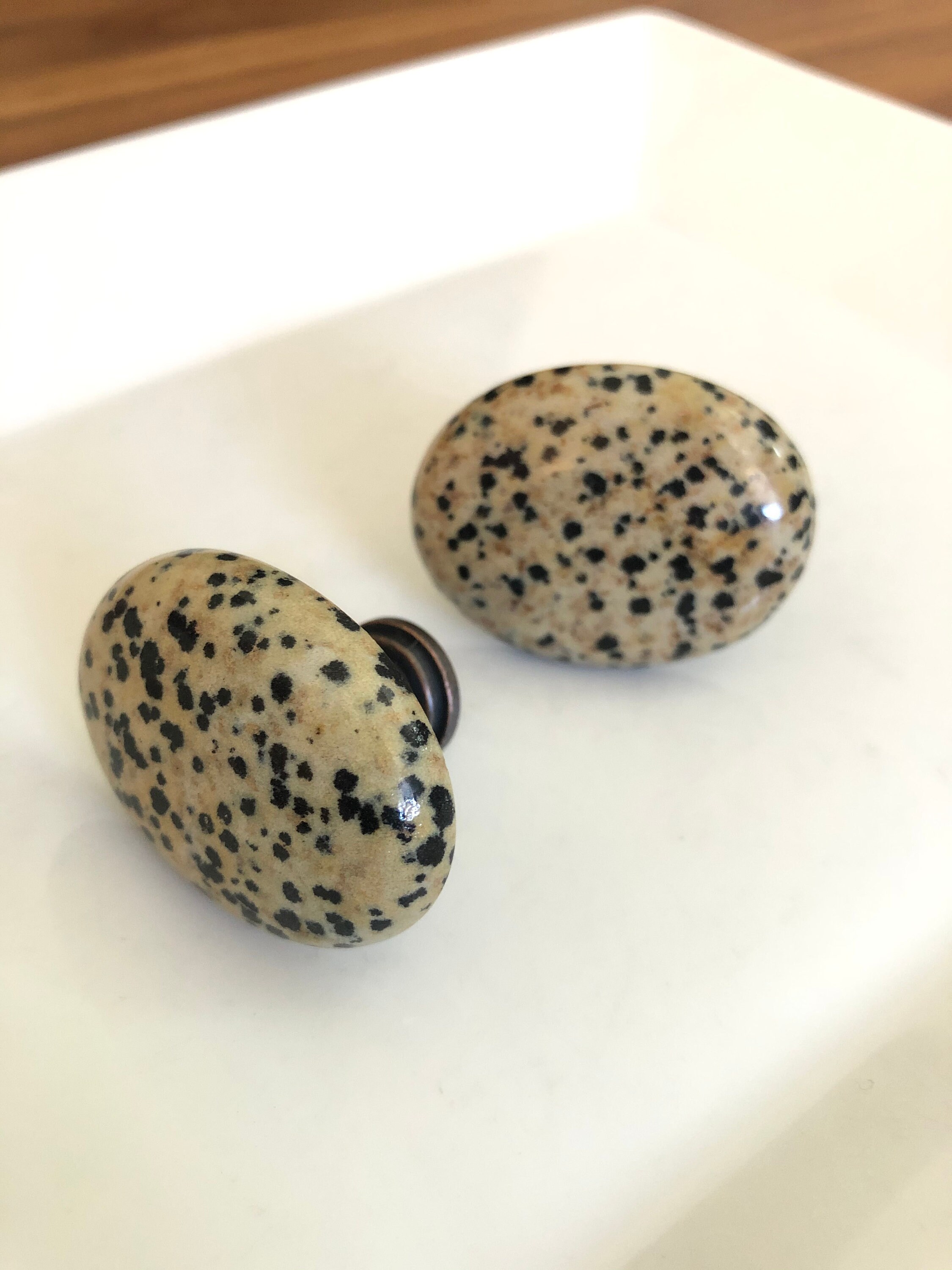 Jasper Stone Drawer Knobs, Dalmatian Jasper Cabinet Knobs, Cabinet Knobs and Pulls, Stone ...