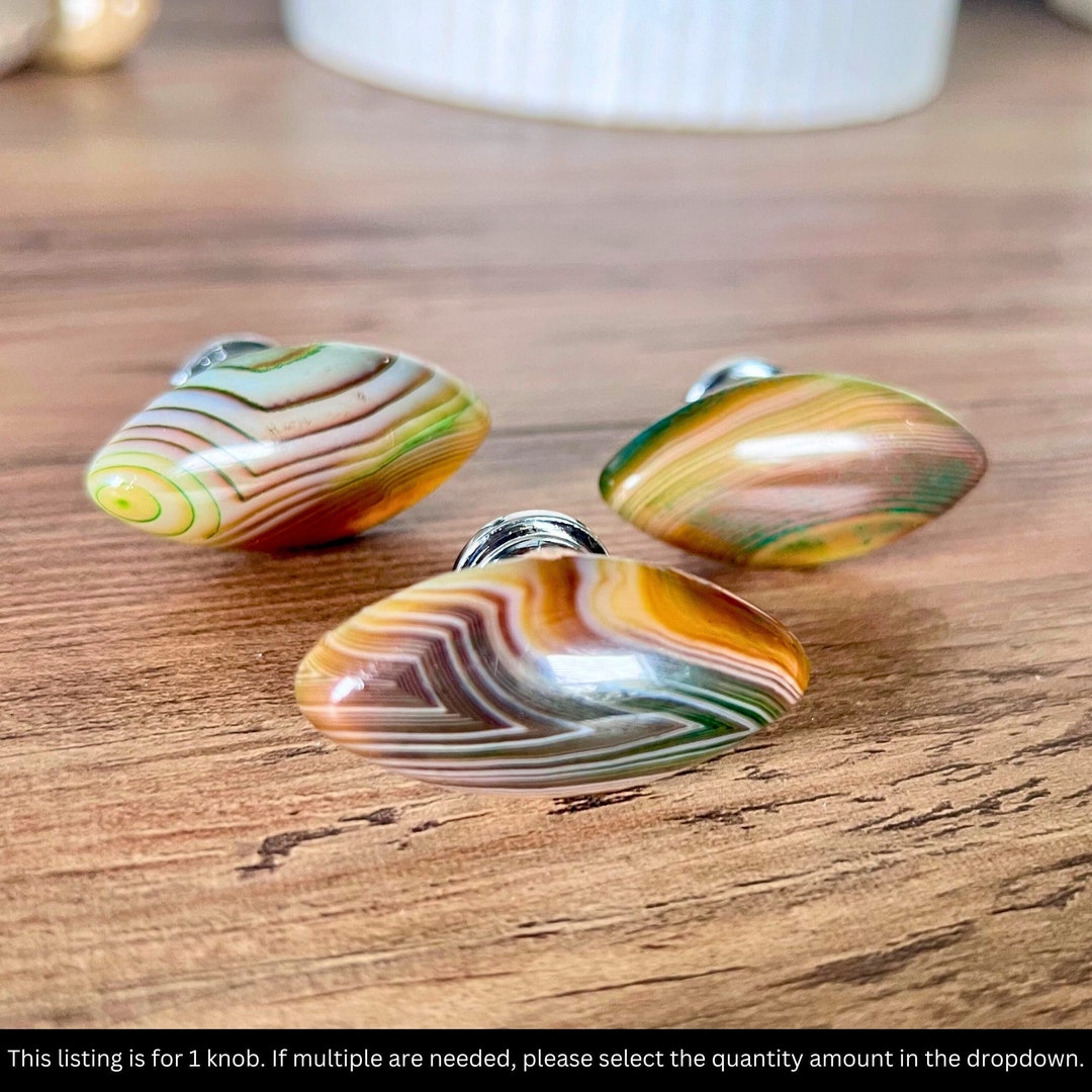 Natural Agate Stone Knobs, Rock Cabinet Knob, Stone Dresser Knobs, Knobs and Pulls, Modern Home ...