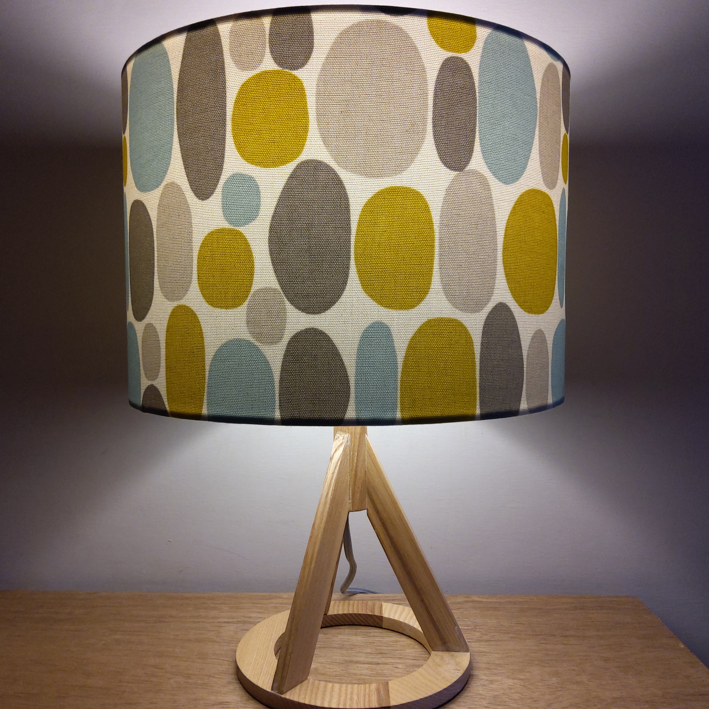 Scandi Style LAMPSHADE, Handmade in the UK, Contemporary, Retro, Scandi ...