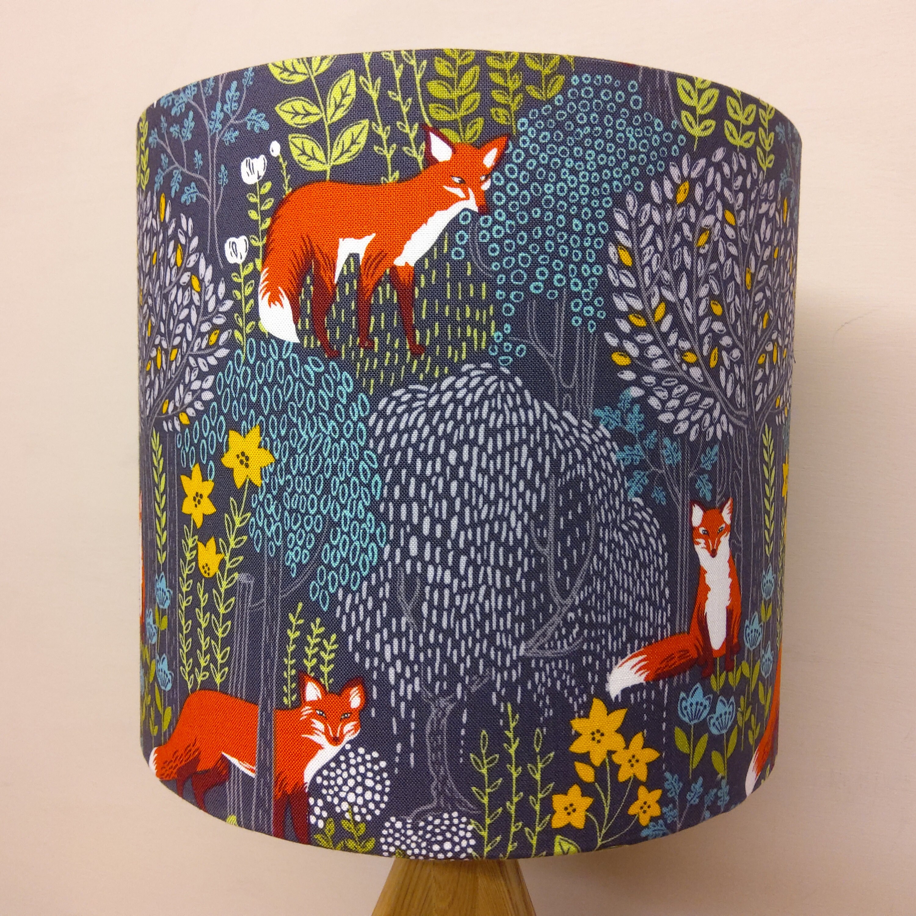 COUNTRYSIDE LAMPSHADE, Handmade in the UK, Contemporary, Retro, Forest ...