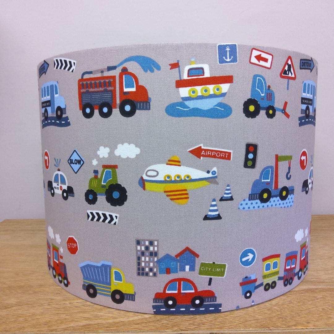 CHILDRENS LAMPSHADE, Handmade in the UK, 20 Cm, 30 Cm, Contemporary ...