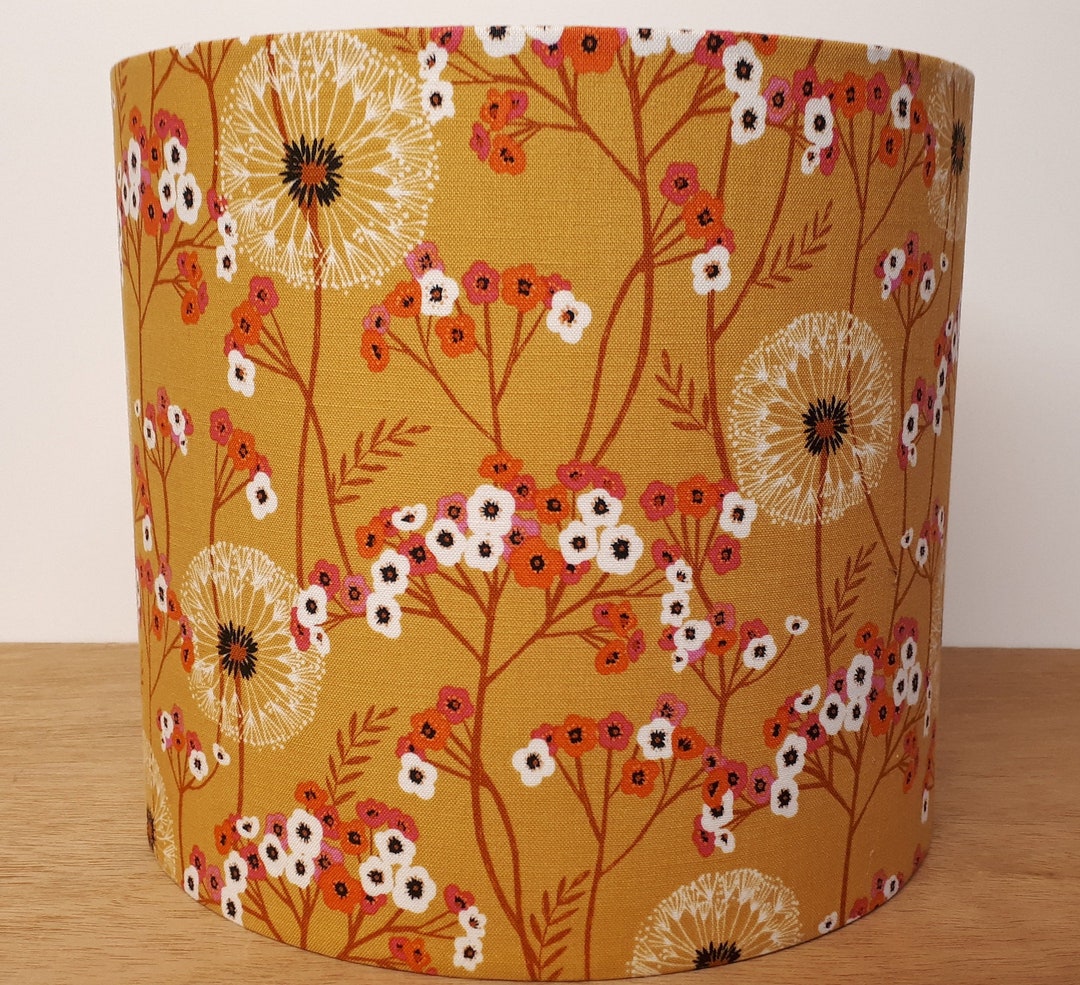DANDELION LAMPSHADE, Handmade in Dorset, Contemporary, Flowers,15cm ...