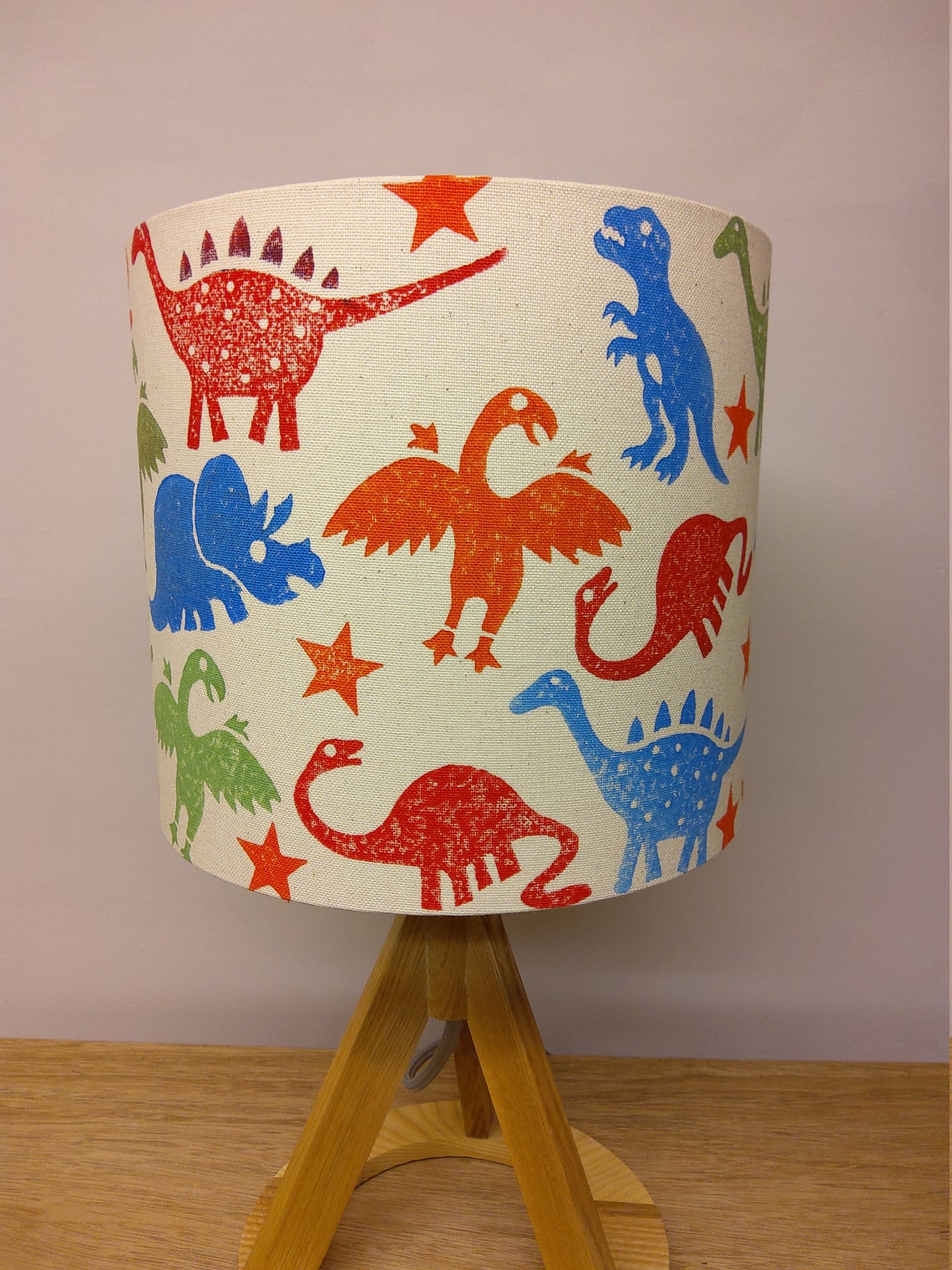 Colourful Kids LAMPSHADE Hand Printed Handmade in the UK - Etsy UK