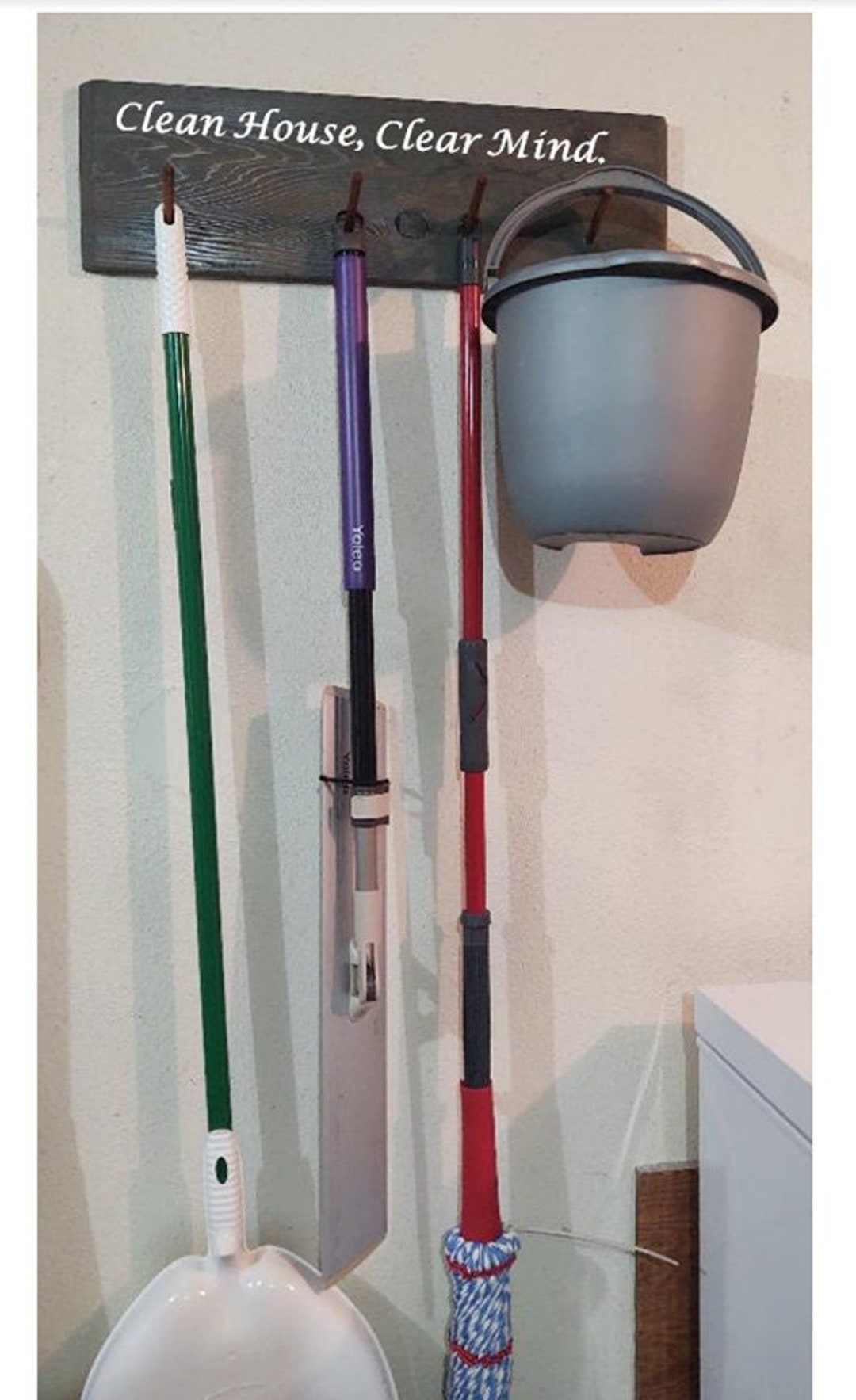 Cleaning Supply Holder House Cleaning Supply Organizer Broom - Etsy