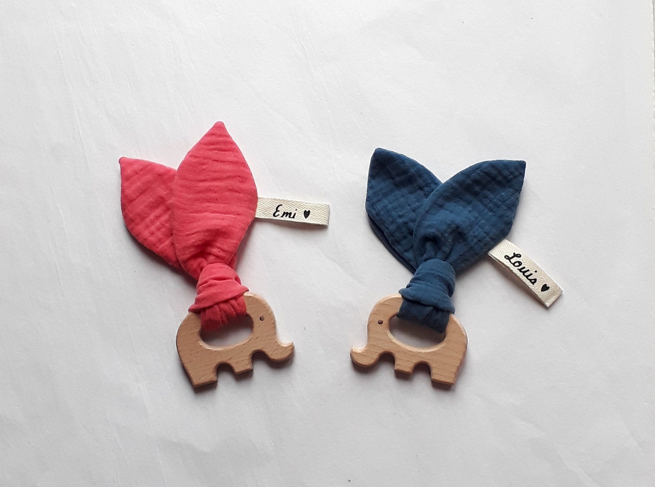 Newborn Gift Personalised Elephant Teether Natural Wood - Etsy UK