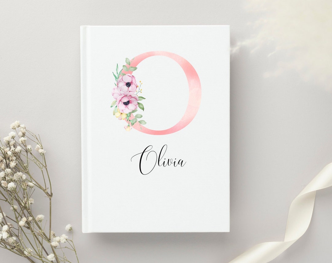 Personalized Journal Custom Floral Notebook Bridesmaid Gift - Etsy