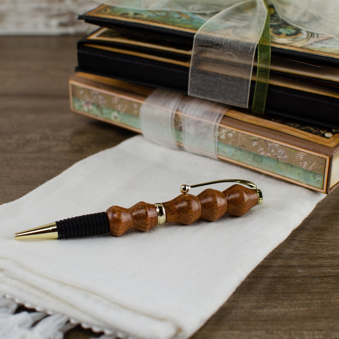 Hand Turned, Comfort Grip, Gold Trimmed, Executive Style Pen - Etsy
