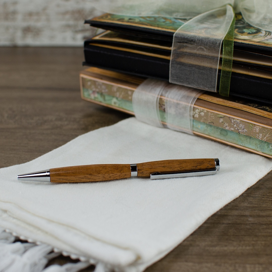 Hand Turned, Chrome Trimmed, Executive Style Pen - Etsy