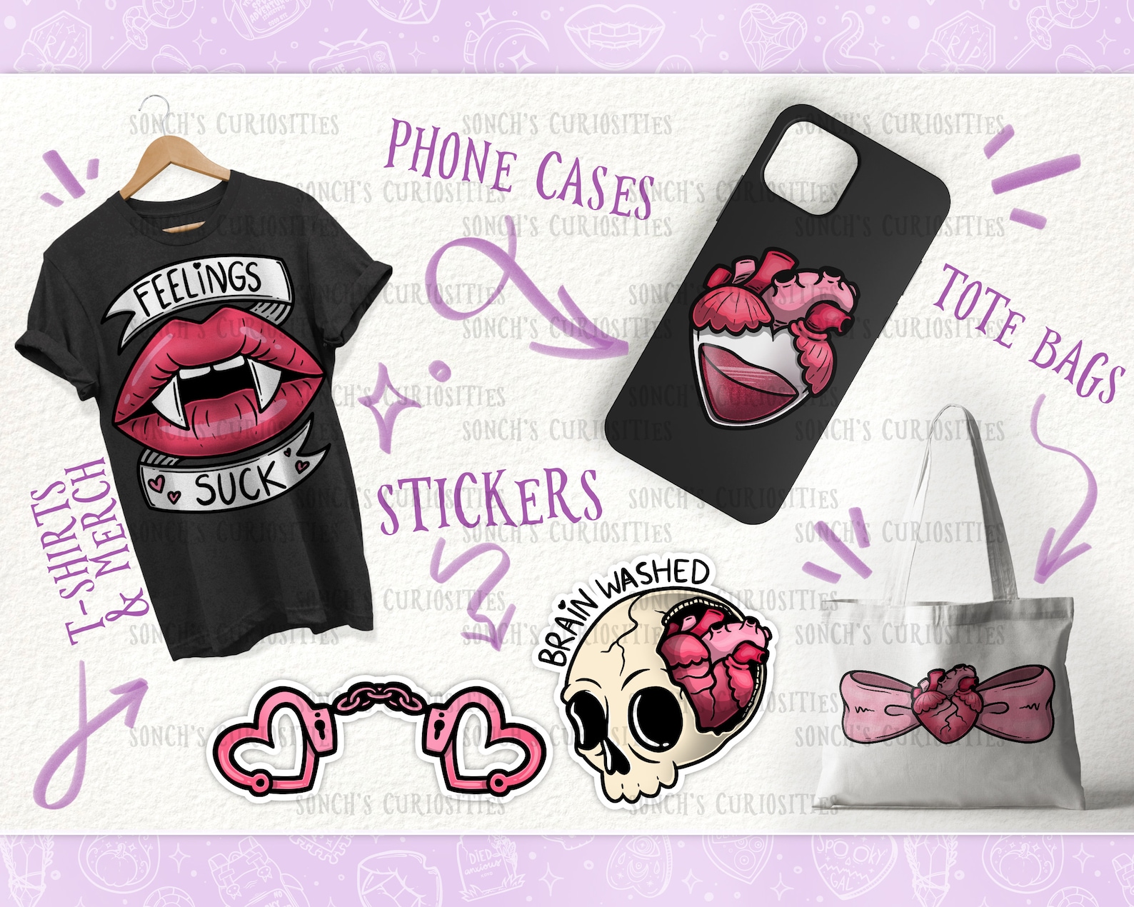 Lovefool - Creepy Valentine Clipart Set , Printable Digital Download ...