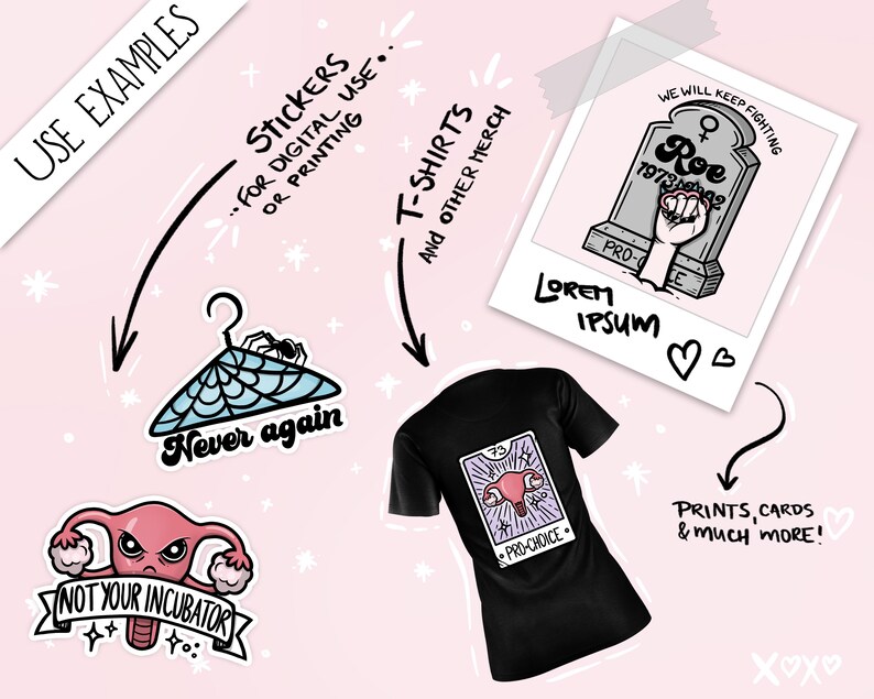 Pro Choice Clipart Set Roe Vs Wade Printable Digital - Etsy