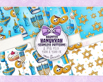 Spooky and Cute Halloween Digital Paper / Seamless Pattern - Etsy UK