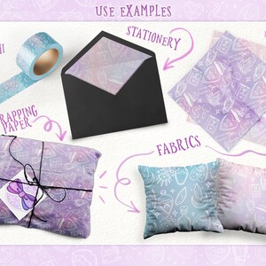 Pastel Witch - Magical Digital Paper / Seamless Pattern, Pastel Goth ...