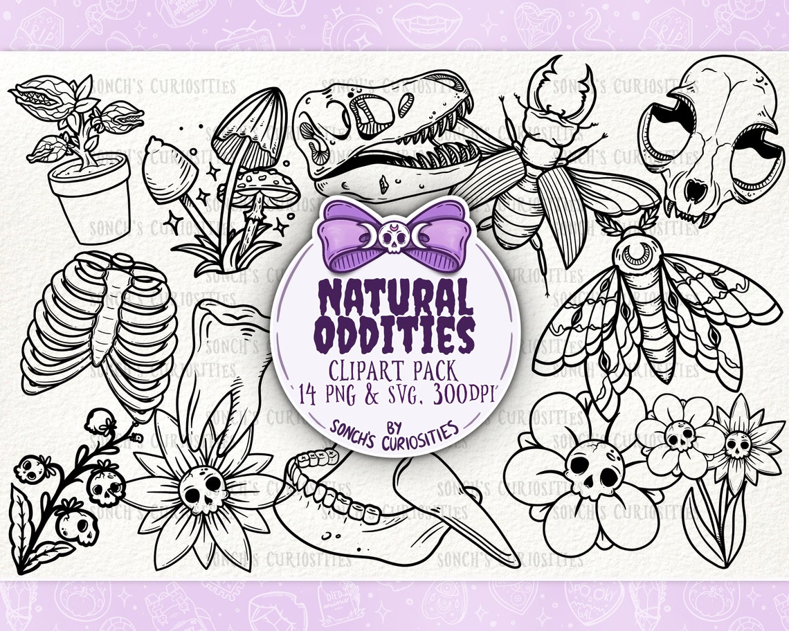 Natural Oddities & Curiosities Png and SVG / Horror - Etsy UK
