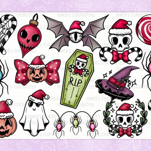 Christmas - Spooky and Festive Celebration Clipart, Printable Digital ...