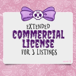 Extended Commercial License for 3 Sonch's Curiosities Listings - Etsy