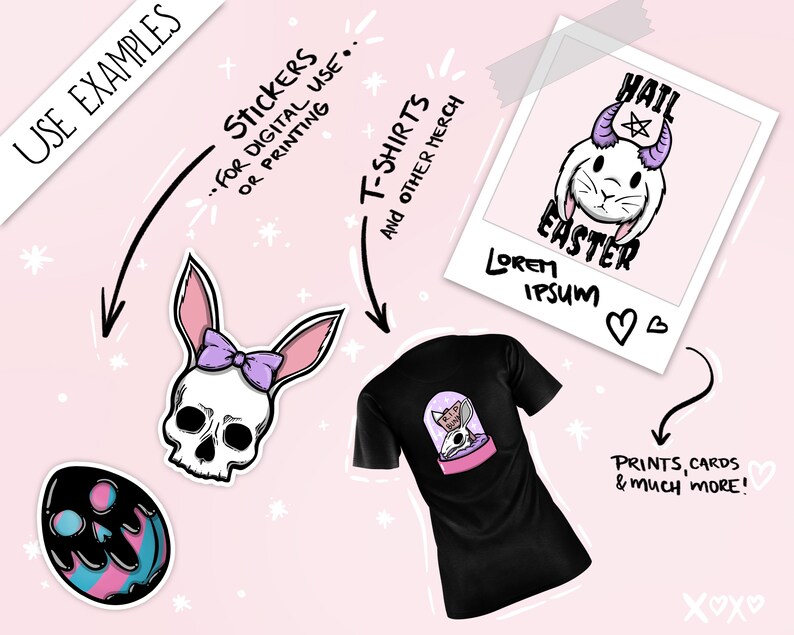 Spooky Pastel Goth Easter Clipart Set, PNG (digital Download) - Etsy