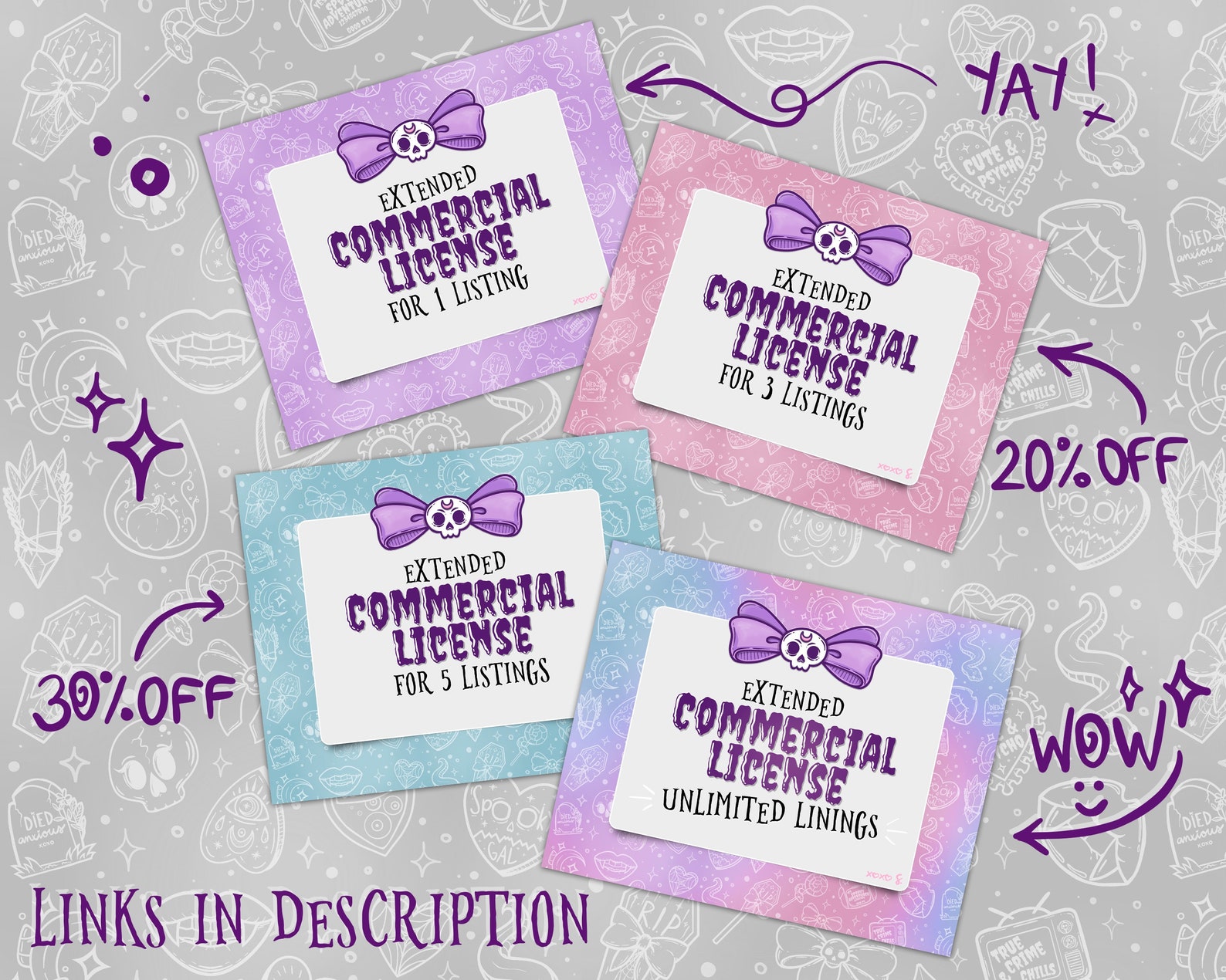 UNLIMITED Extended Commercial License for Sonch's | Etsy UK