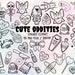 Cute Oddities Spooky Lineart Clipart Bundle Soft Goth Png - Etsy Canada