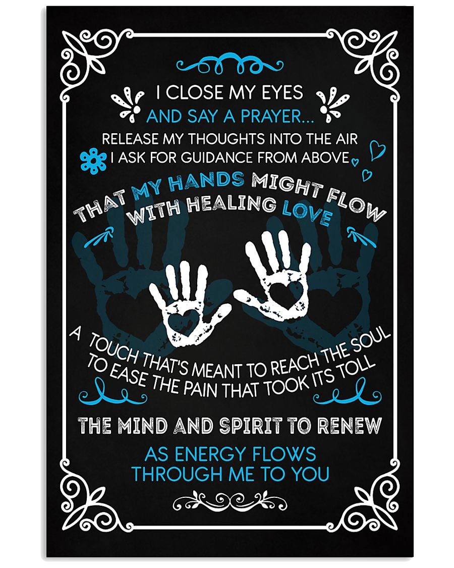 Massage Therapist Say A Prayer Poster Canvas Print Canvas Etsy