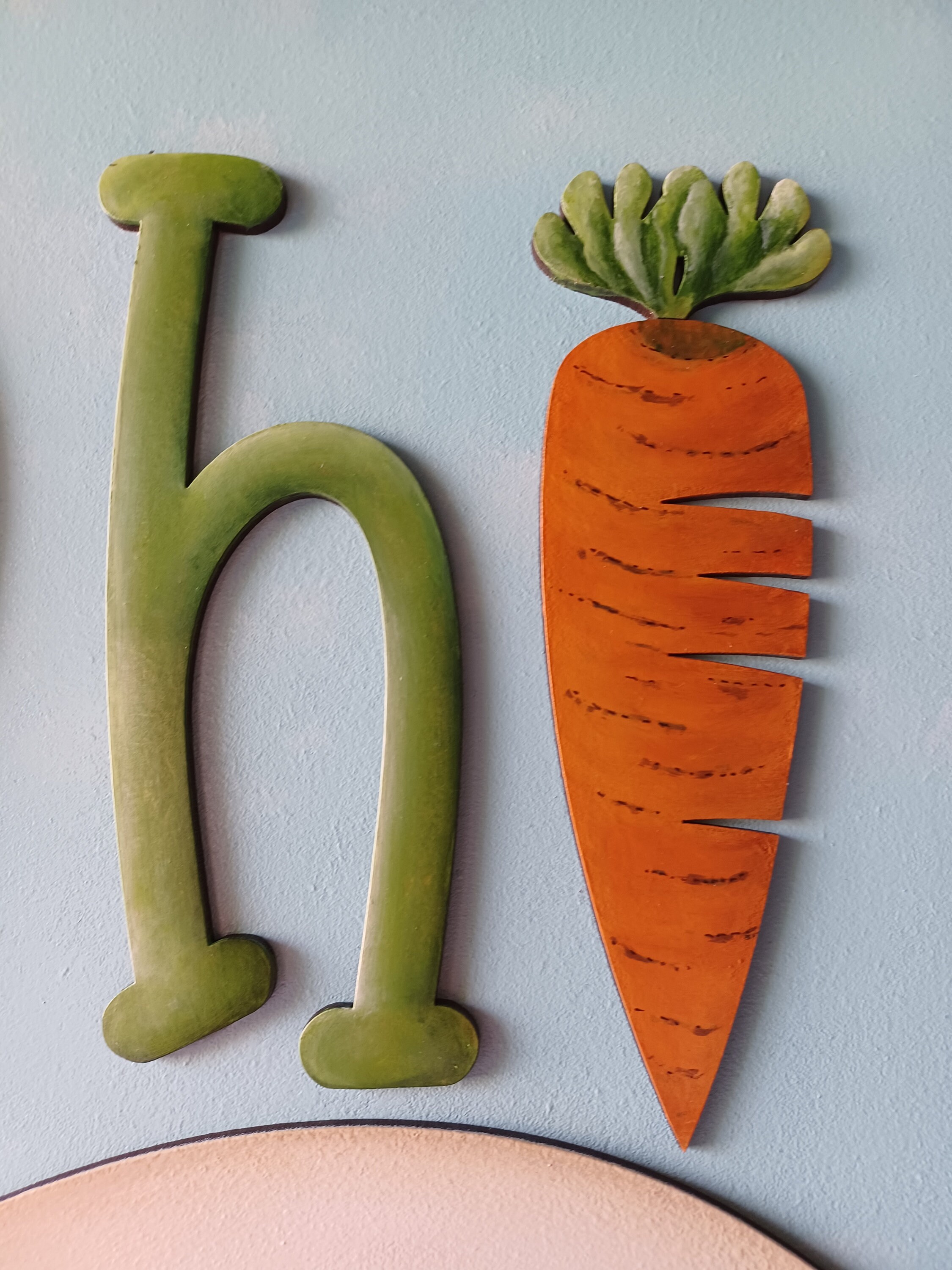 18 Handpainted Spring/bunny Multi-layered Doorhanger - Etsy