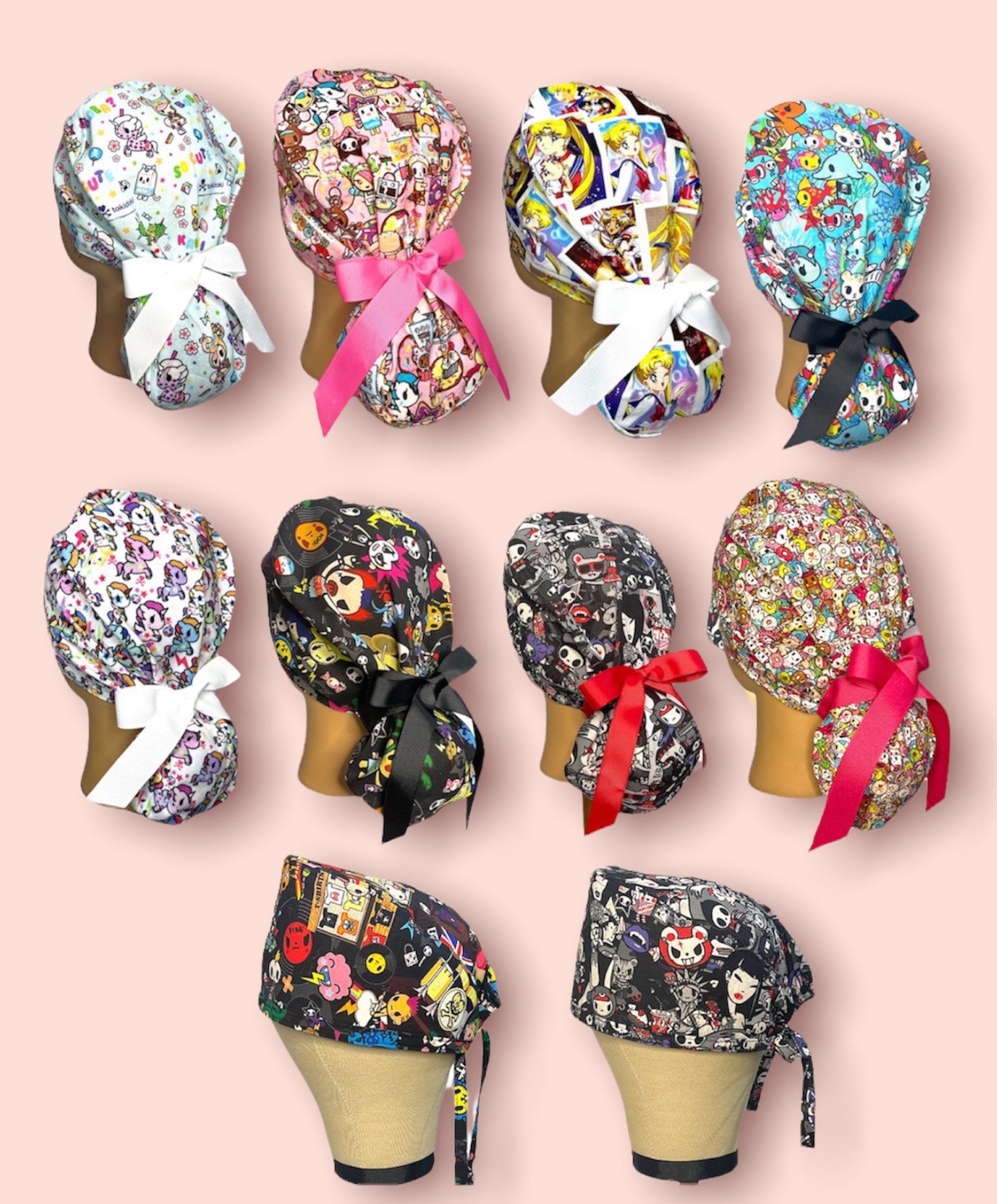 Scrub Caps Tokidoki Donutella Yurameki Sandy Unicorn Kawaii Cap Anime ...