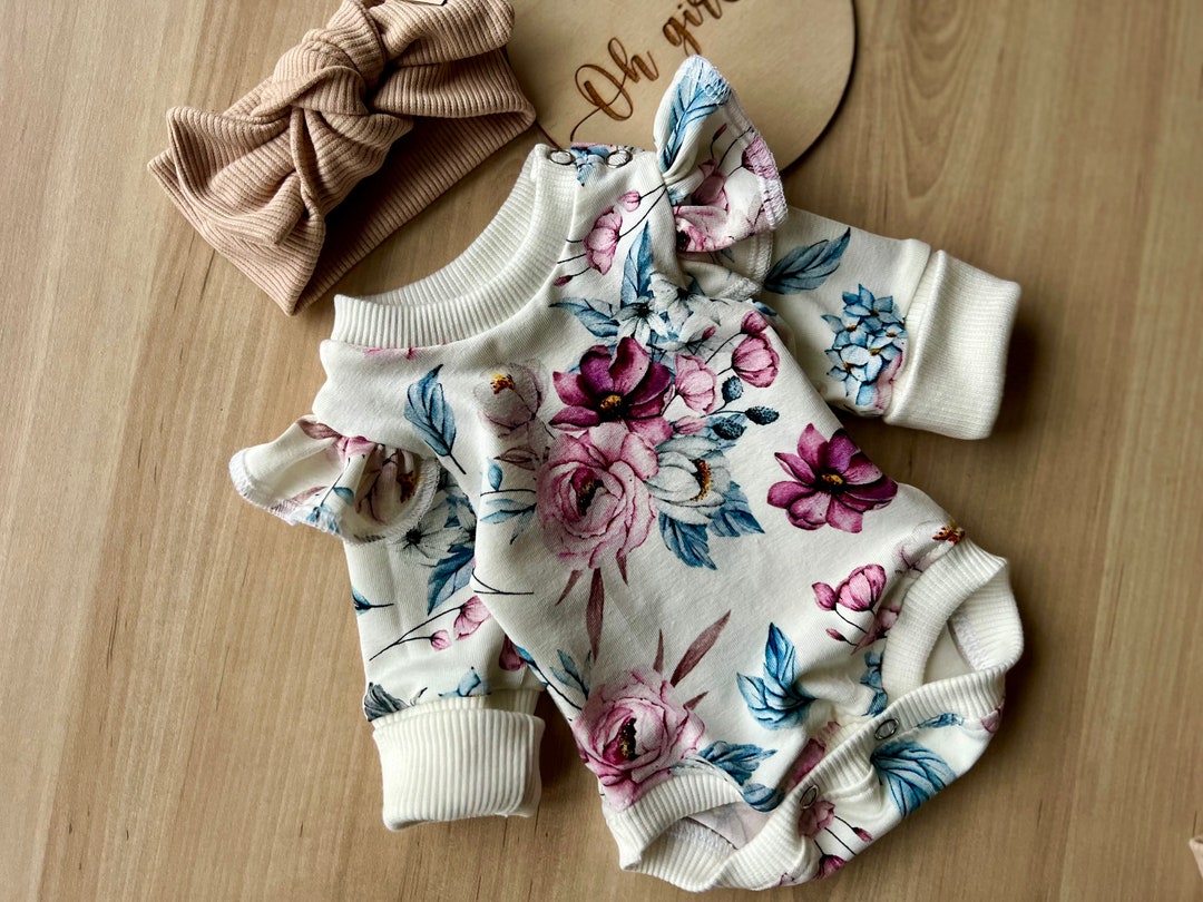Preemie Girl Bodysuit, Newborn Bodysuit, Micro Preemie Clothes, Reborn ...