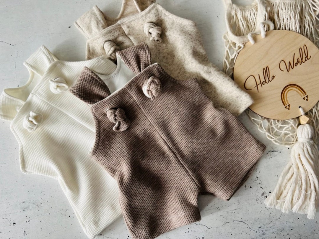 Baby Overall Shorts, Newborn Dungarees, Preemie Clothes, Reborn Doll ...
