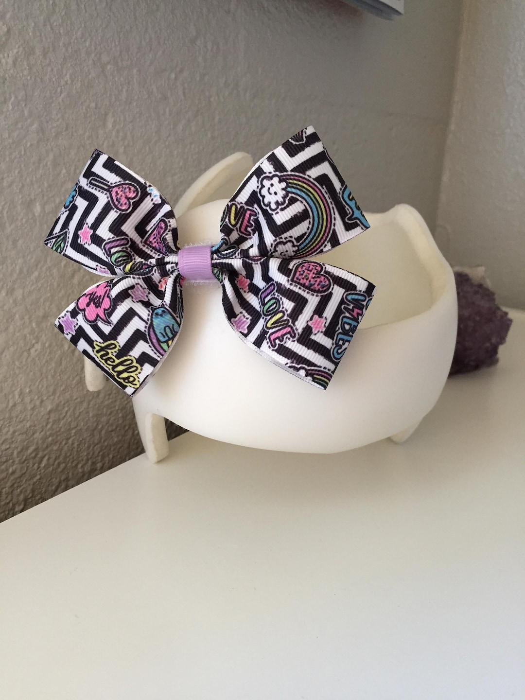 PATCHES Cranial Helmet Bow DOC Band Bow Starband Bow - Etsy