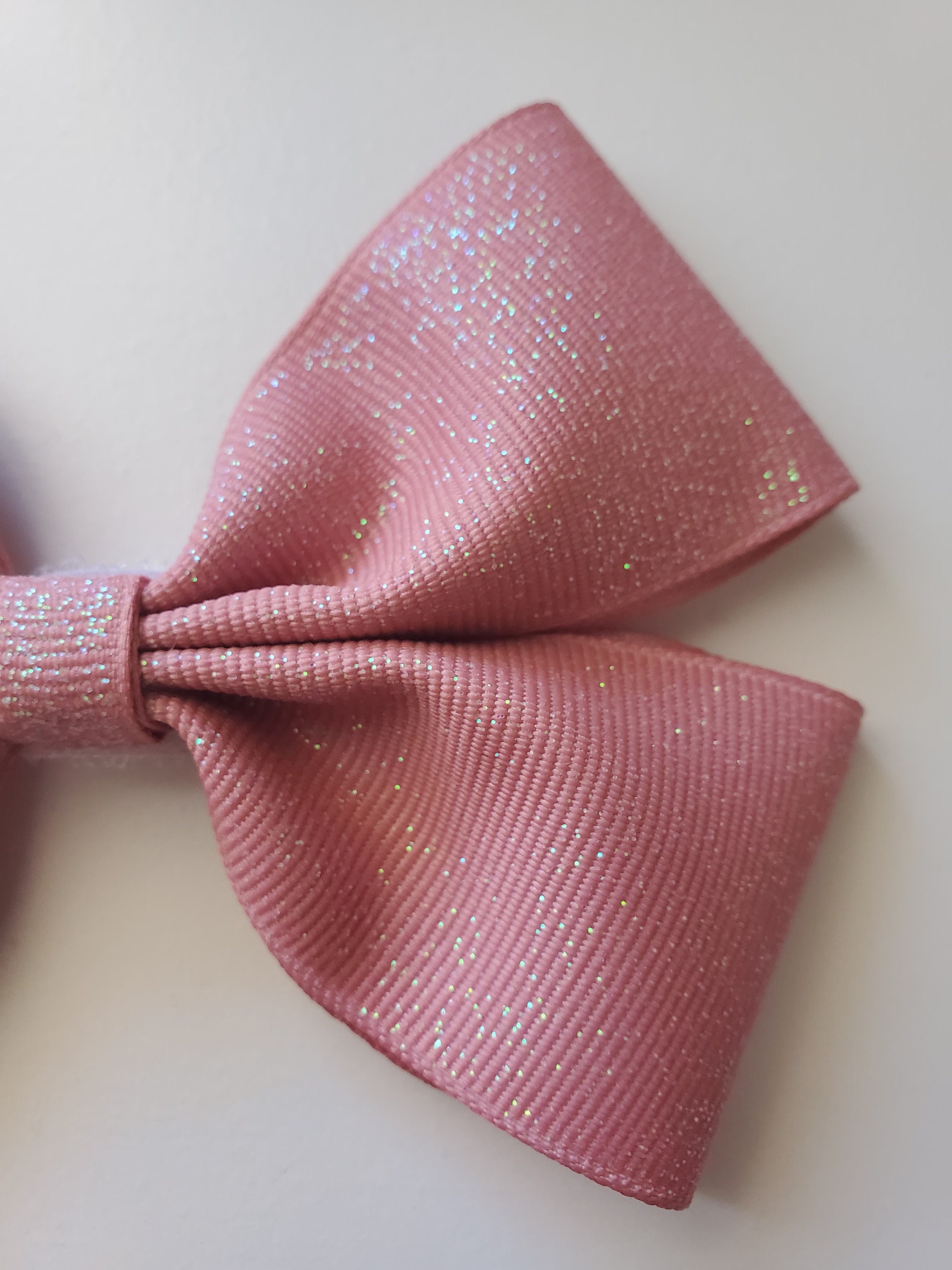 Vintage ROSE GLITTER Cranial Helmet Bow DOC Band Bow - Etsy