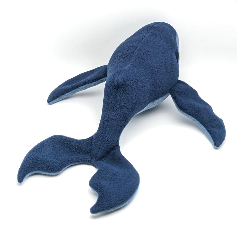 Humpback Whale Plushie Blue Whale Stuffie Plush Fleece Stuffed - Etsy