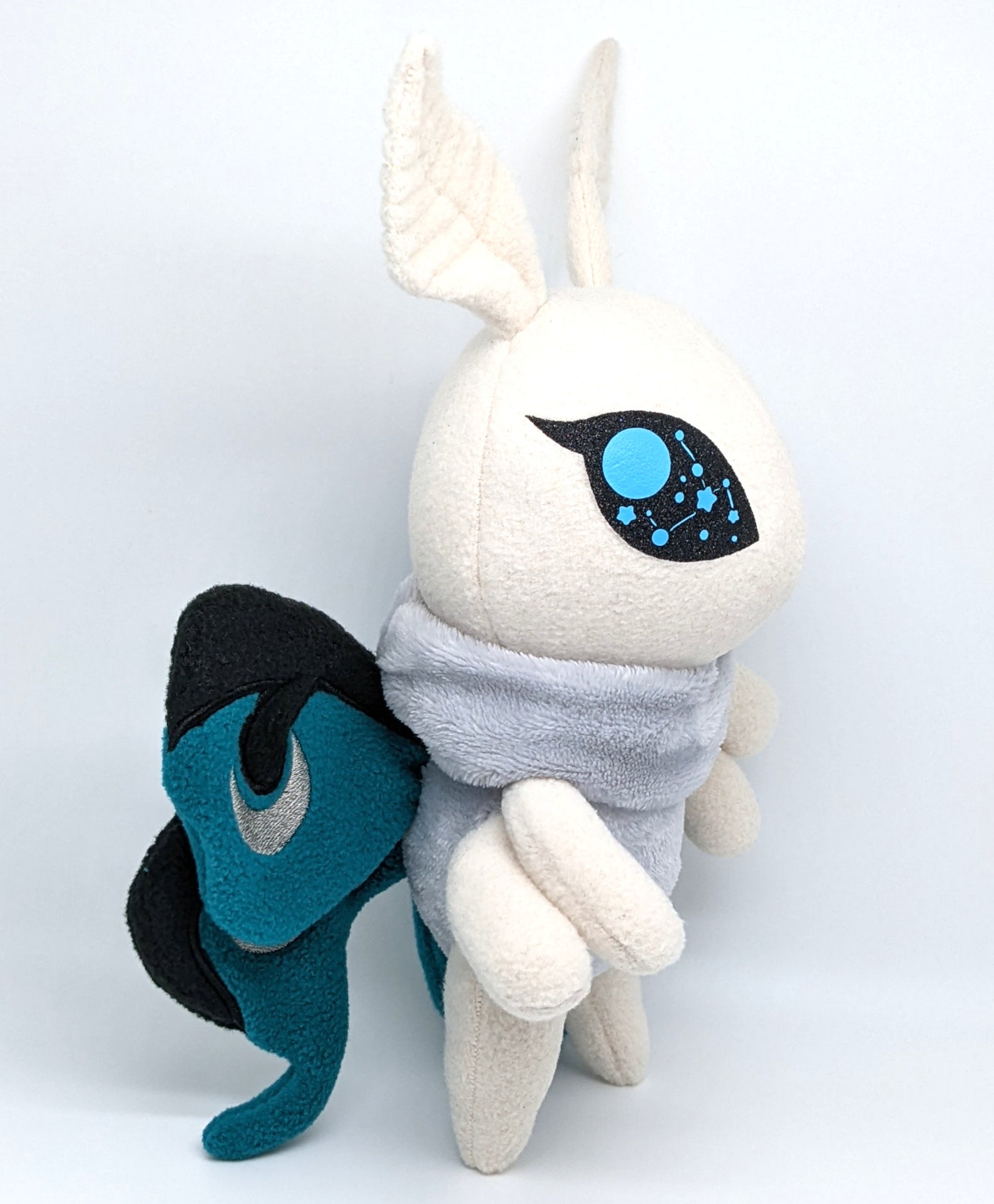 Lunar Moth Plushie Celestial Insect Stuffie Stars and Moons Glow in the ...