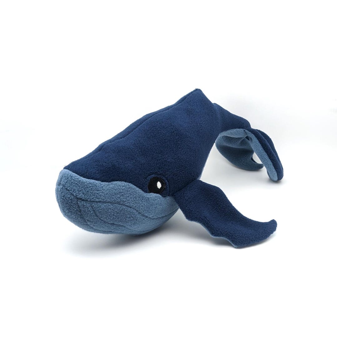 Humpback Whale Plushie Blue Whale Stuffie Plush Fleece Stuffed Animal ...