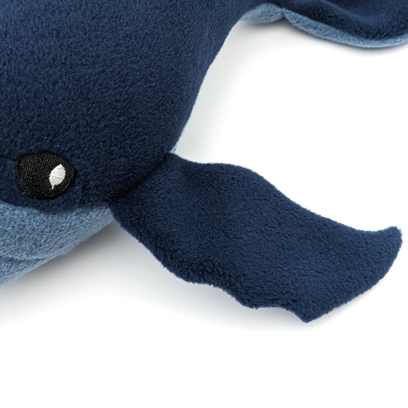 Humpback Whale Plushie Blue Whale Stuffie Plush Fleece Stuffed - Etsy