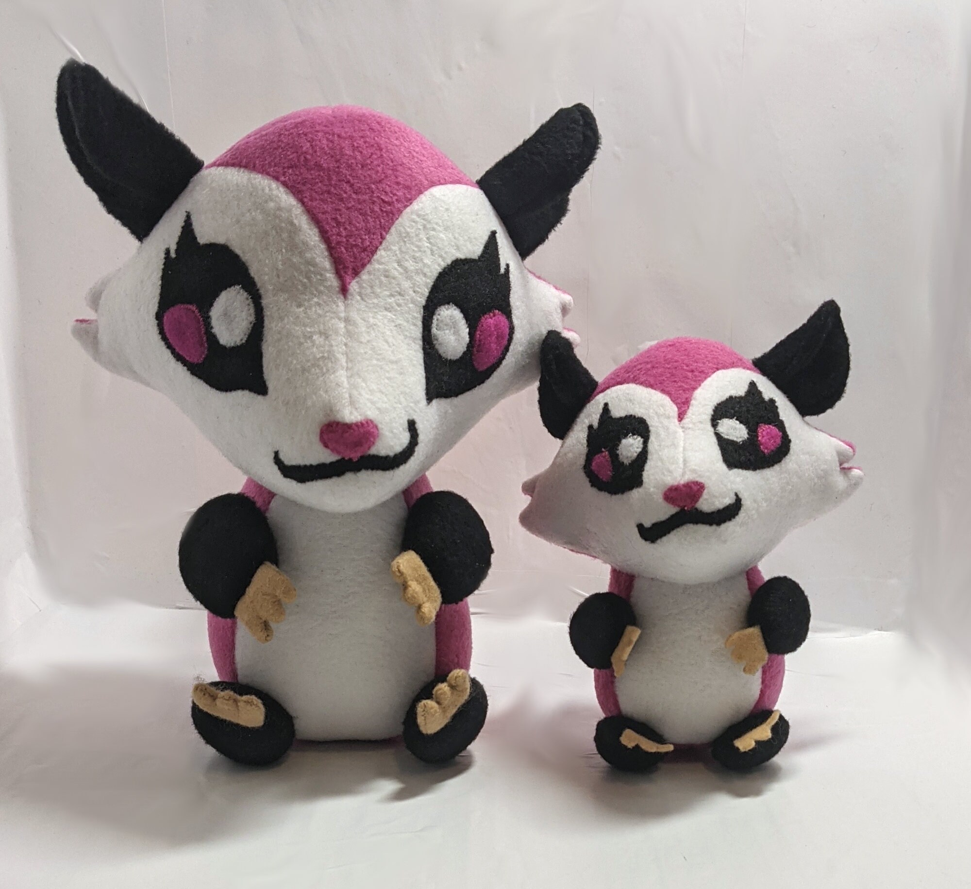 Pink Opossum Plushies Mama and Baby - Etsy