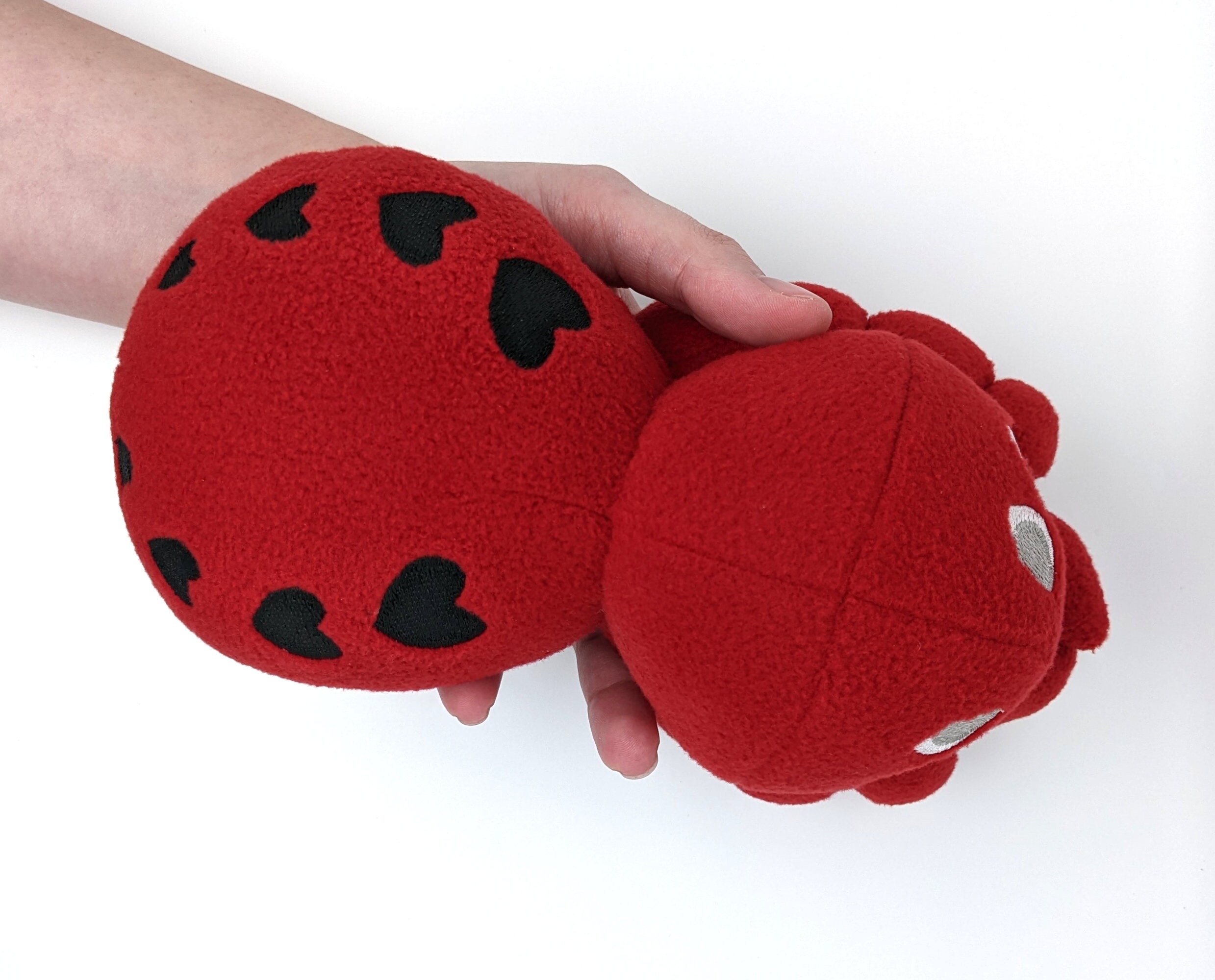 Spider Plushie Red Widow Hearts Hourglass Plush Fleece Stuffie - Etsy