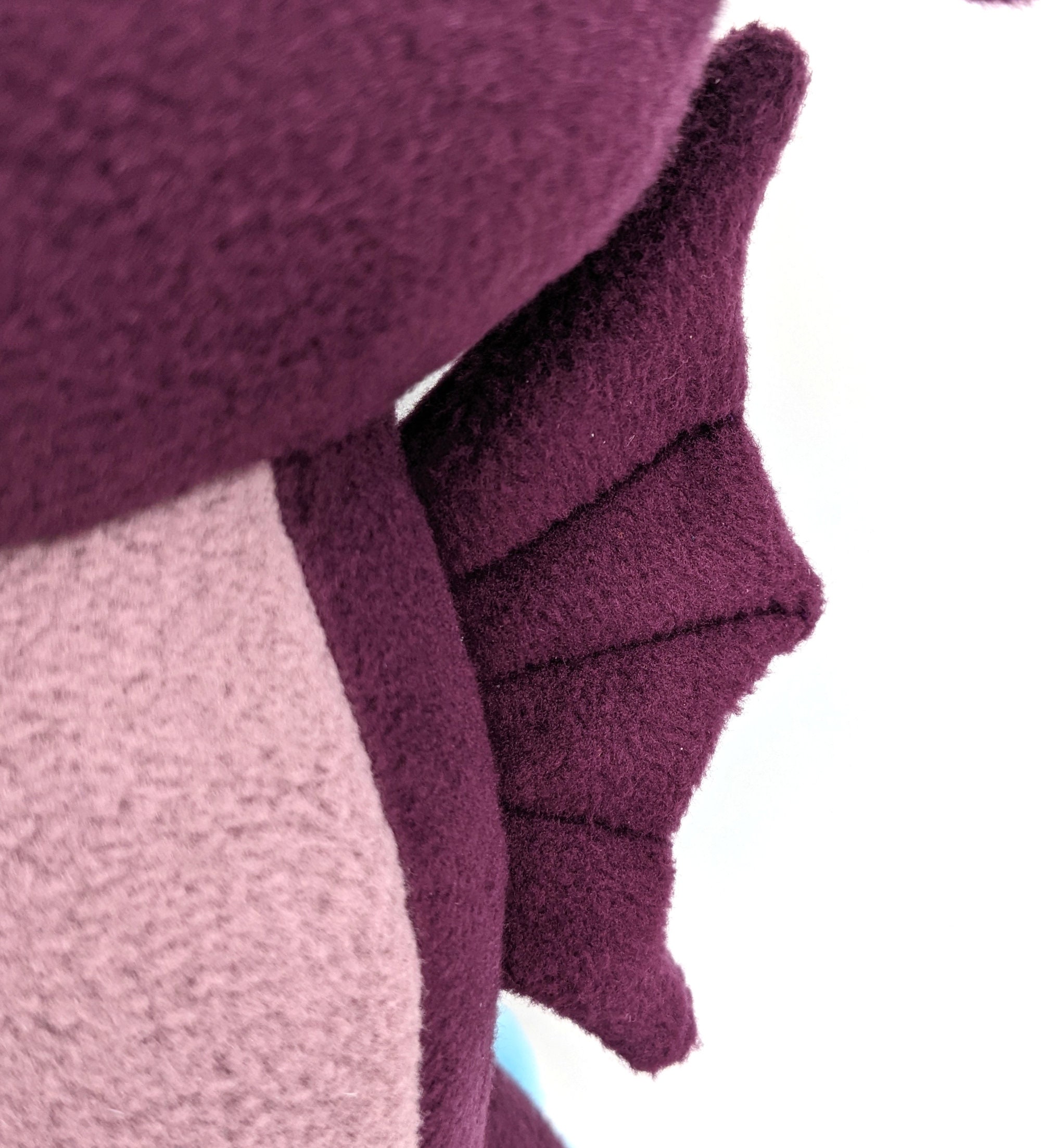 Sea Horse Plushie Dark Purple Sea Life Stuffie Luxe Fleece - Etsy