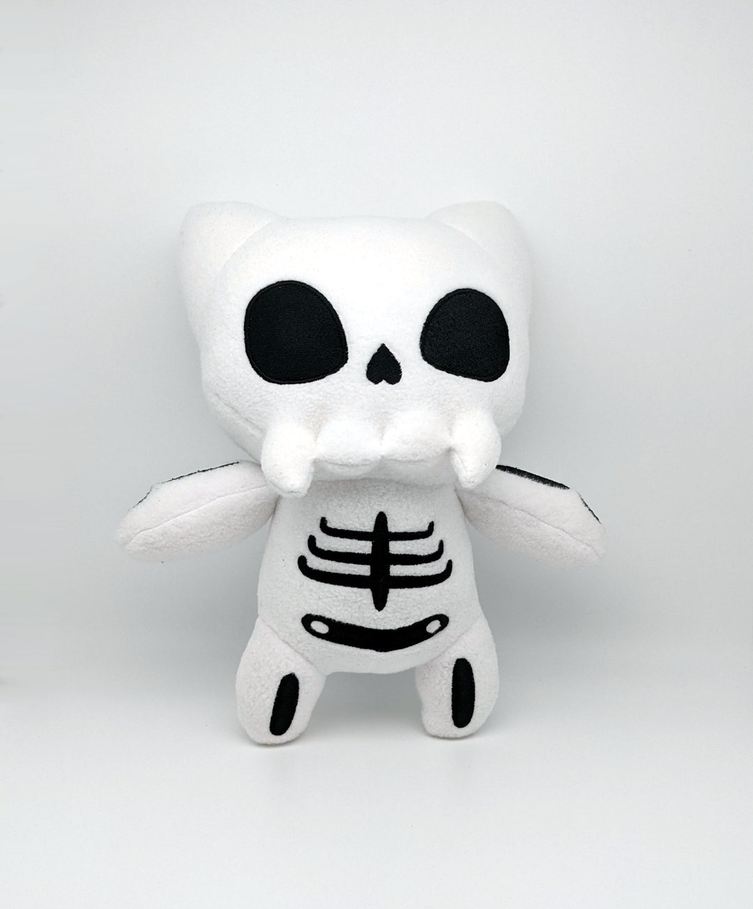 Skelly Kitty Plushie Skeleton Cat Stuffie - Etsy