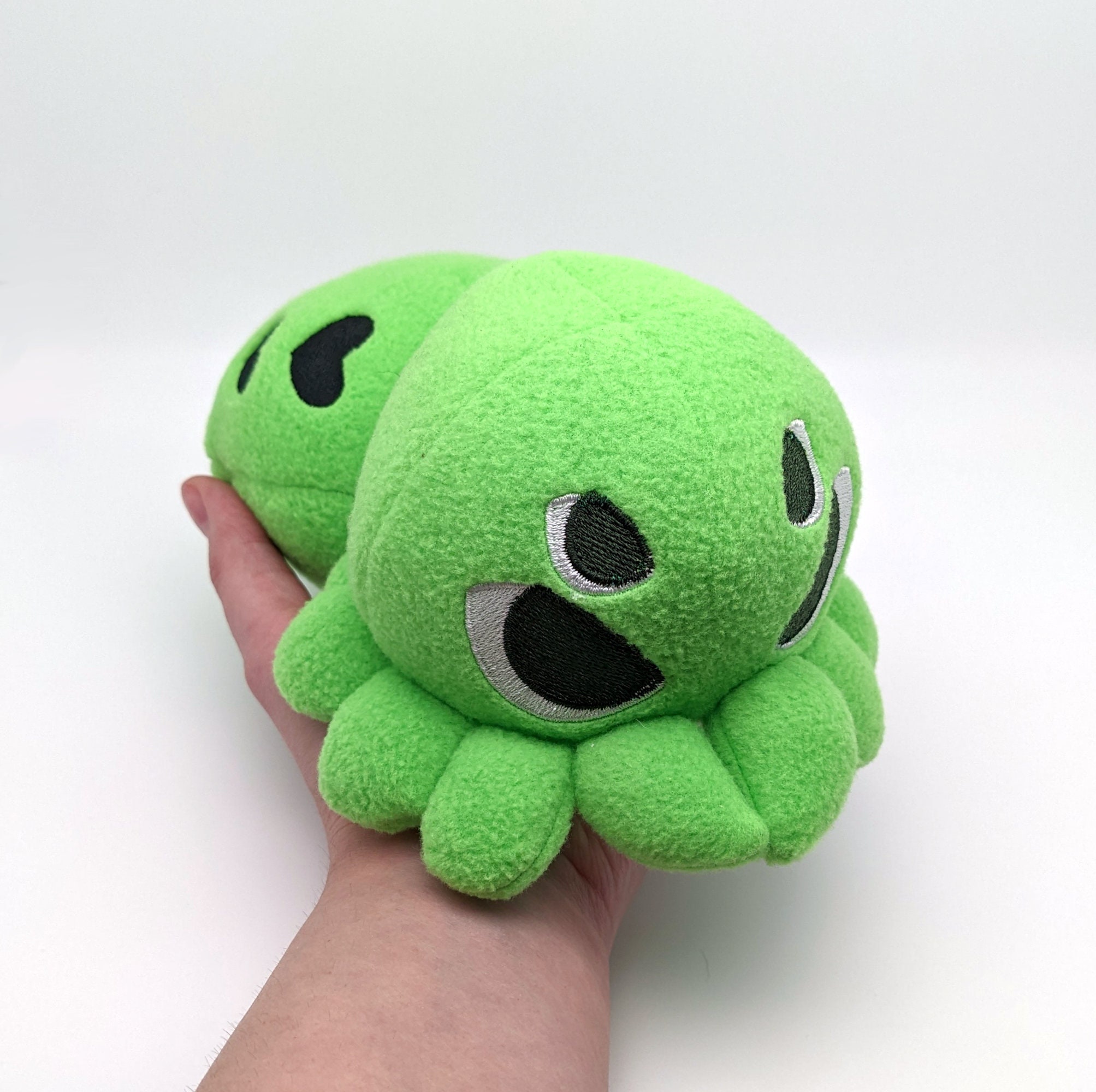 Spider Plushie Lime Green Hearts Skull Plush Stuffie - Etsy