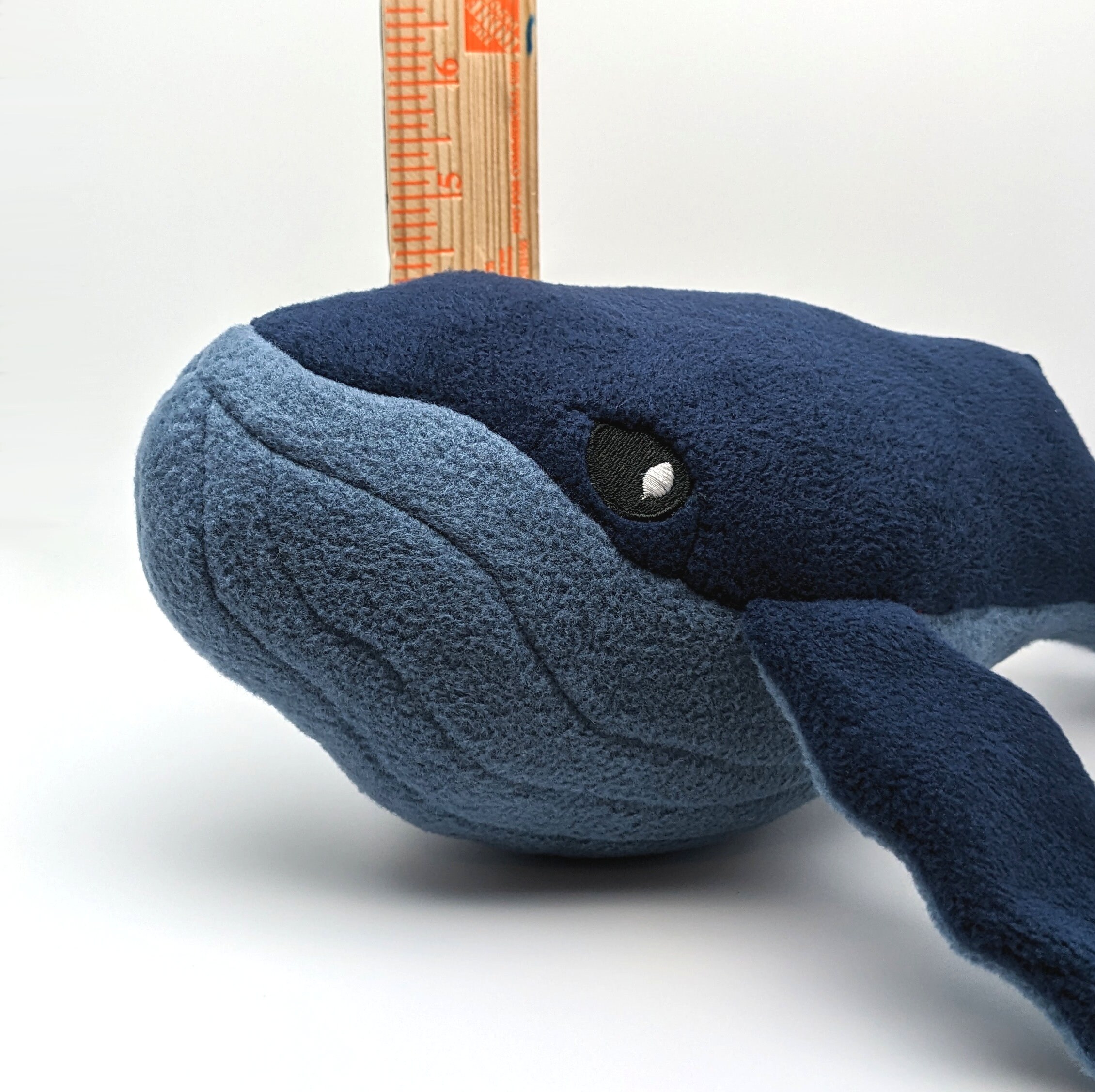 Humpback Whale Plushie Blue Whale Stuffie Plush Fleece Stuffed - Etsy