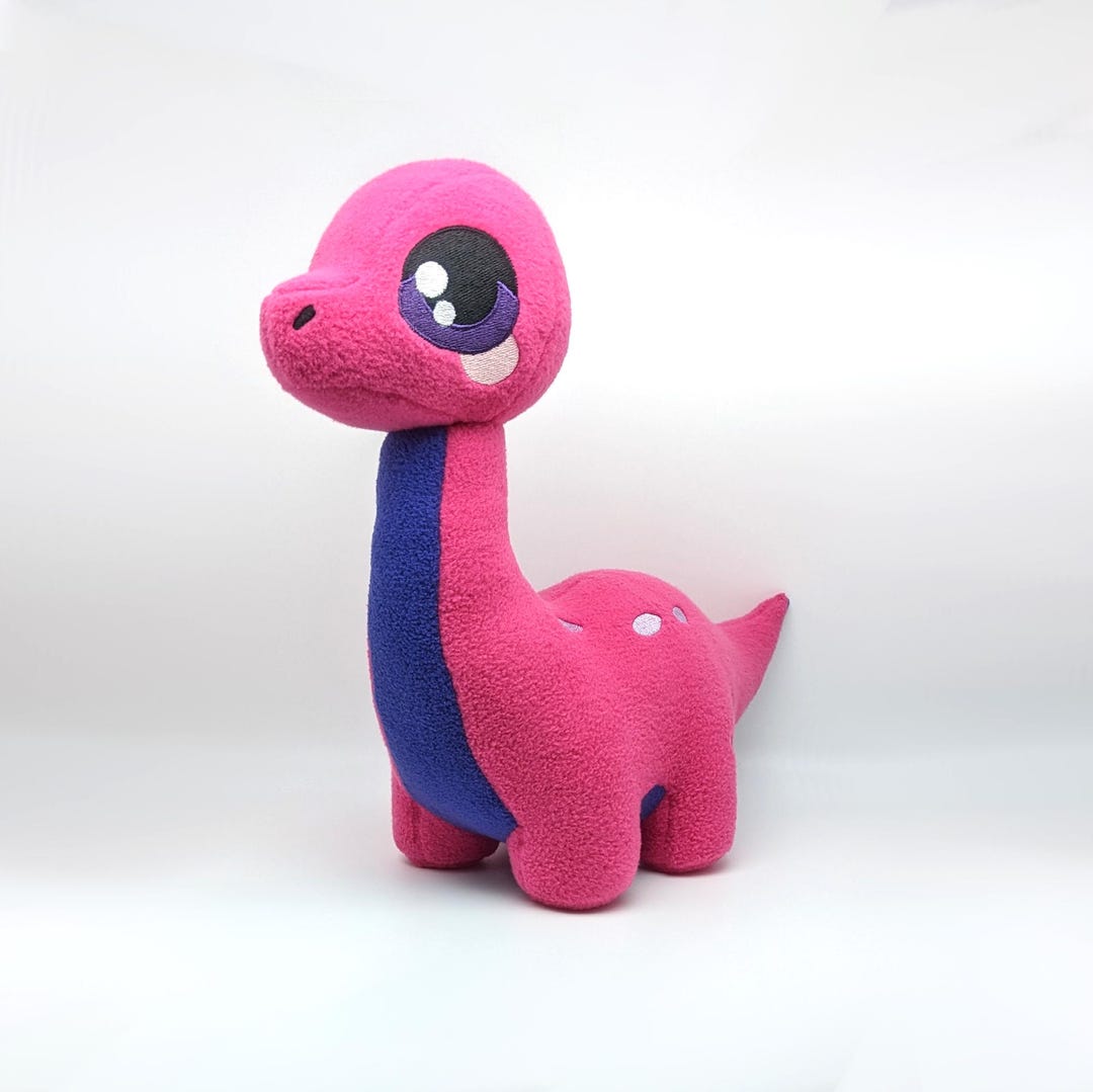 Brontosaurus Plushie Pink Dinosaur Stuffie Dino Stuffed Animal - Etsy