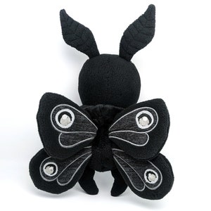 Mothman Plushie Cryptid Stuffie Black Moth Plush Glow in the - Etsy