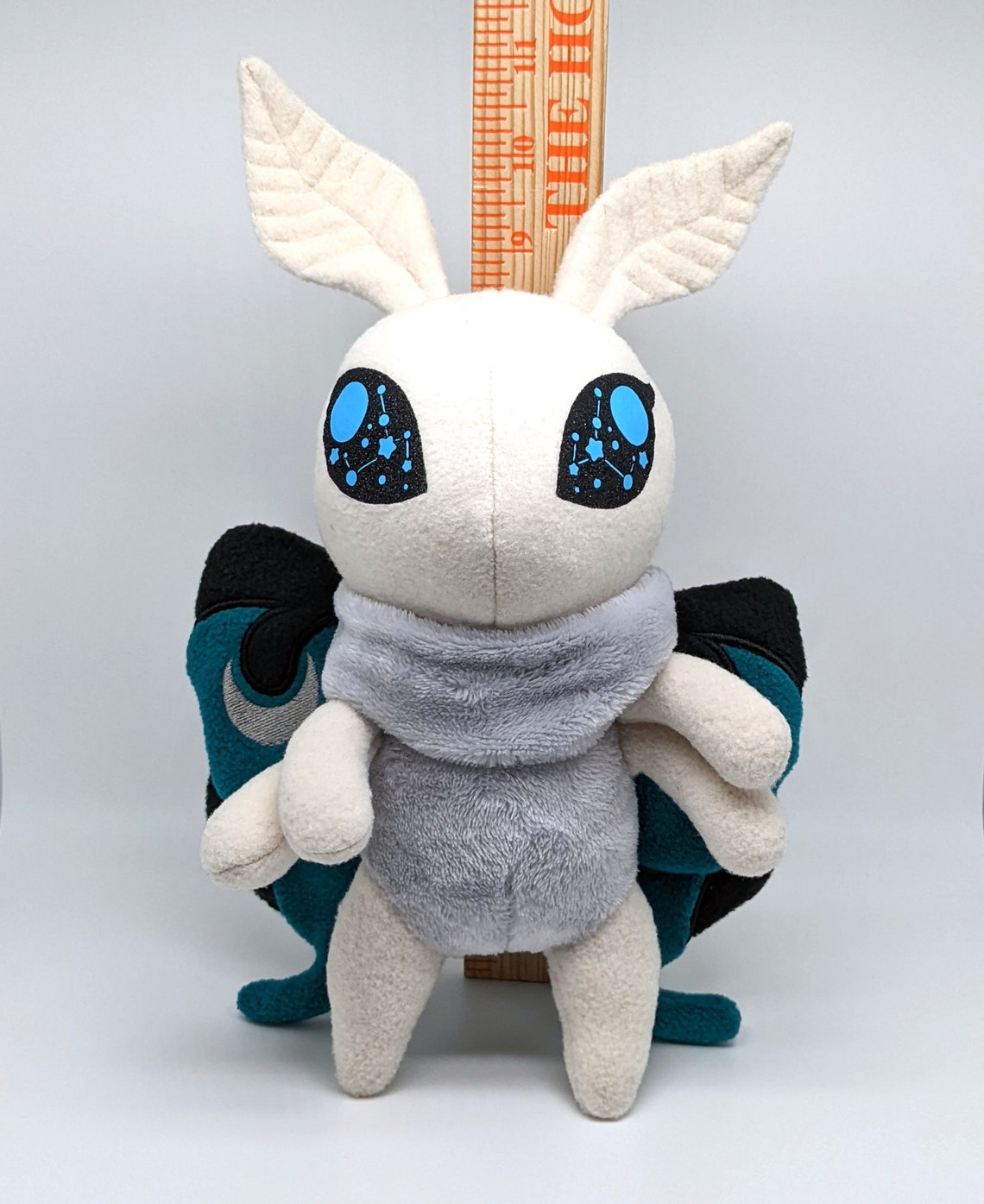 Lunar Moth Plushie Celestial Insect Stuffie Stars and Moons - Etsy