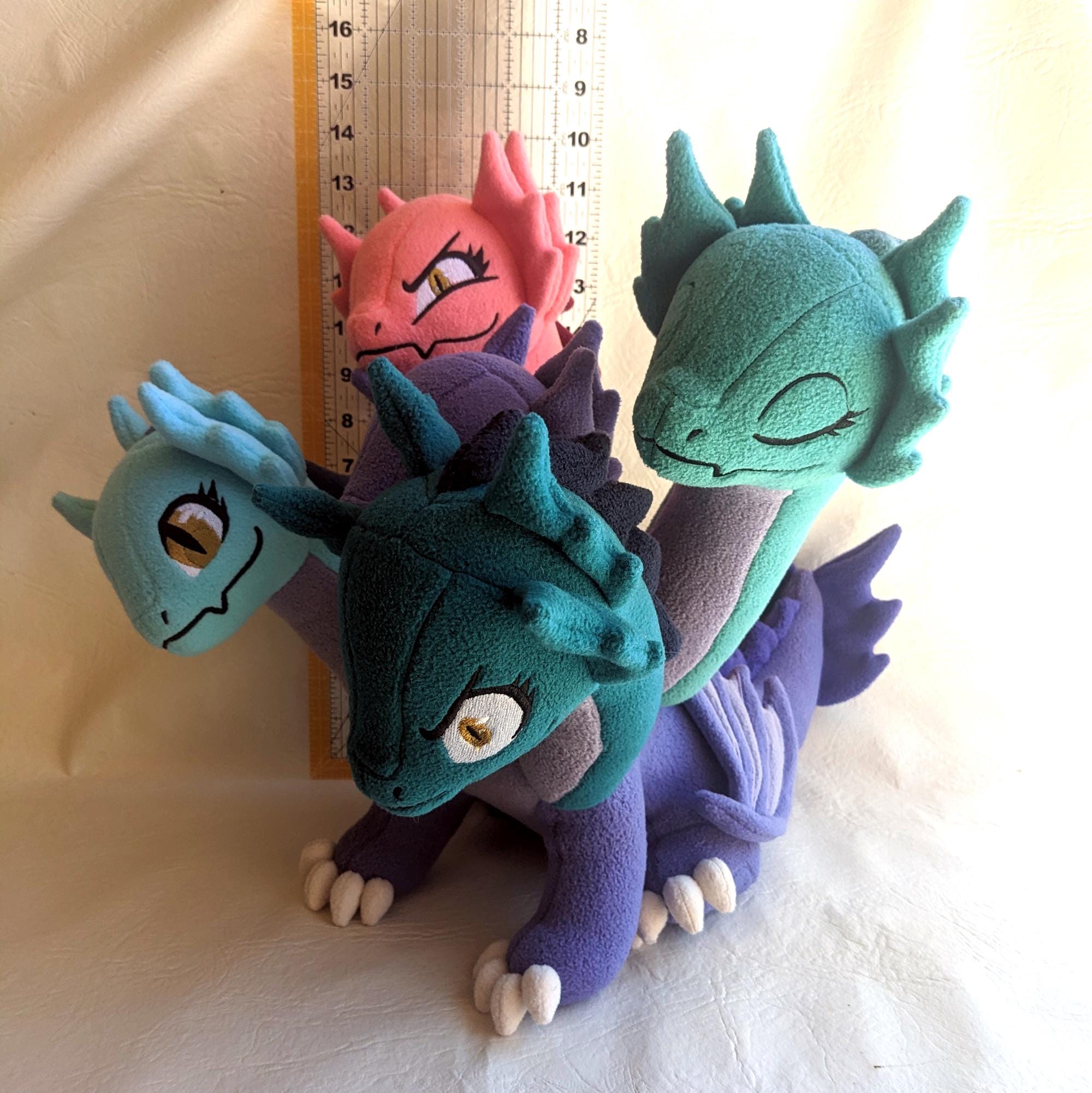 Hydra Plushie Mythological Dragon Sea Creature Stuffie - Etsy