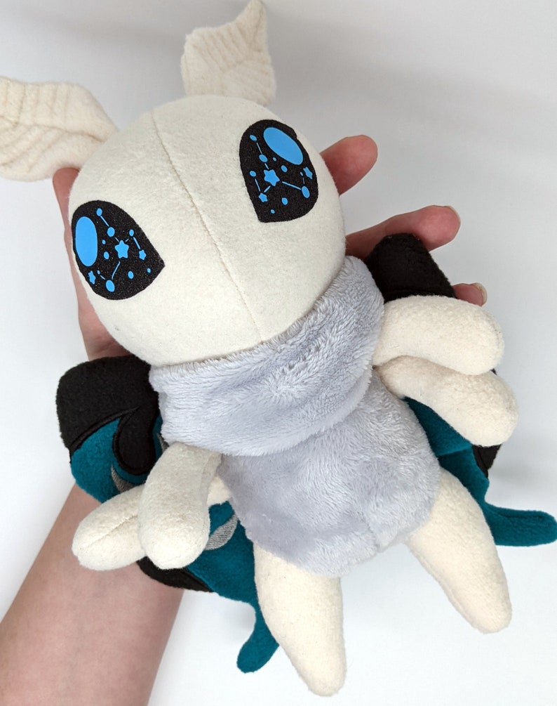 Lunar Moth Plushie Celestial Insect Stuffie Stars and Moons - Etsy