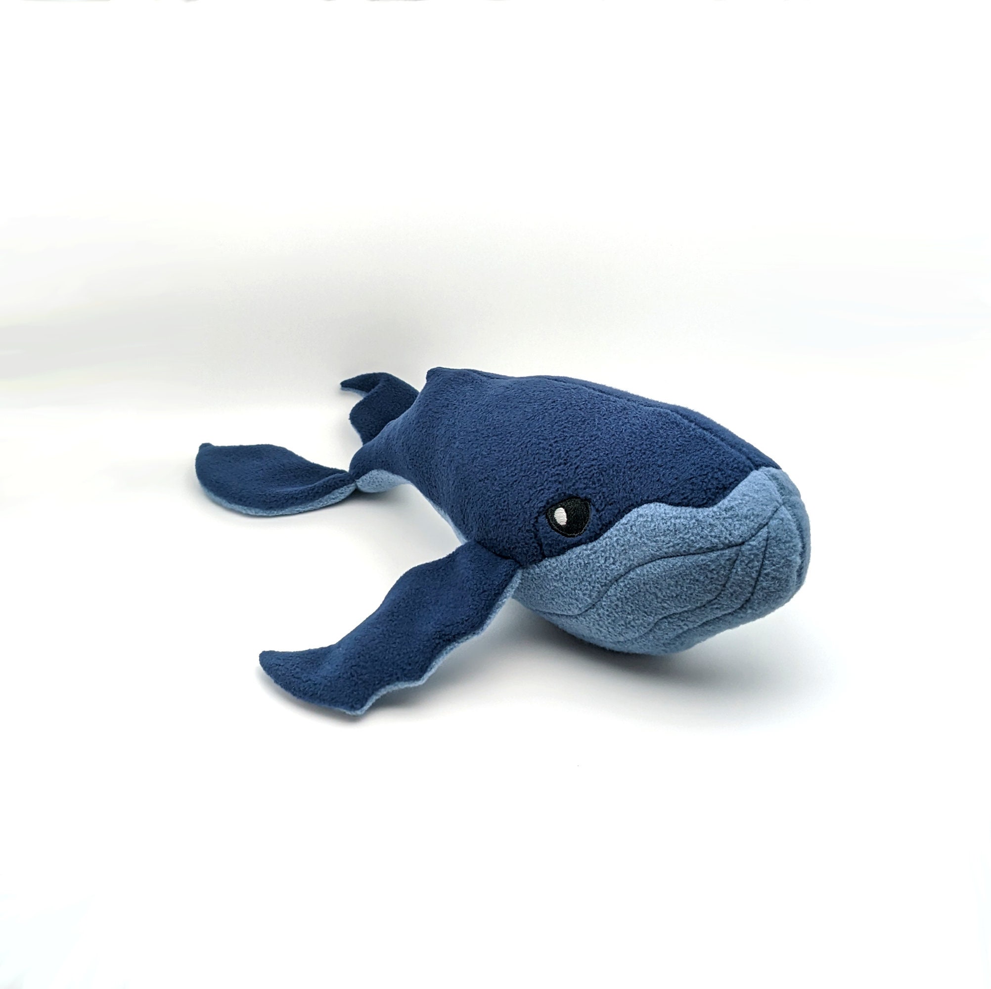 Humpback Whale Plushie Blue Whale Stuffie Plush Fleece Stuffed - Etsy
