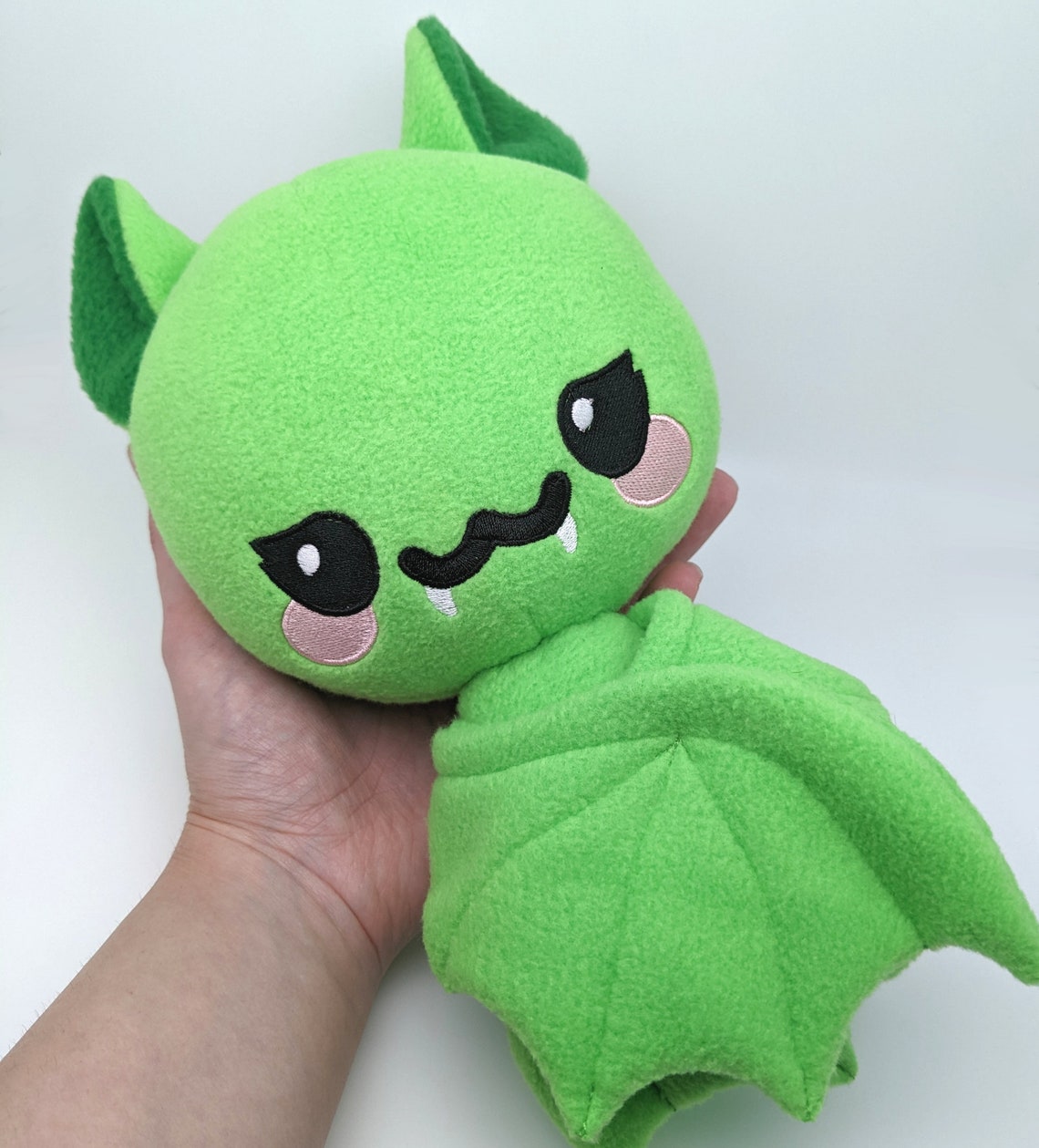 Bat Plushie Lime Green Plague Bat Plush Zombie Bat Stuffie - Etsy